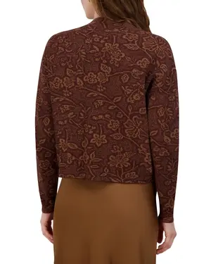 POINT Drop Shoulder Sweater - Floral