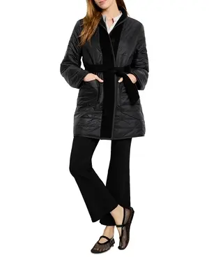 NIC+ZOE Reversible Quilted Coat - Black Onyx