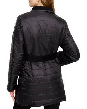 NIC+ZOE Reversible Quilted Coat - Black Onyx