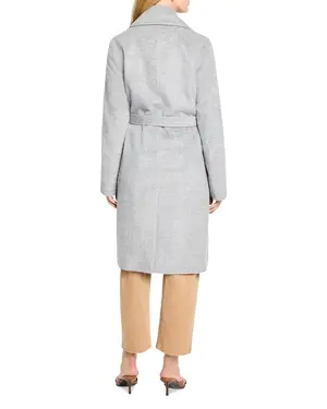 NIC+ZOE Belted Wrap Coat - Light Grey