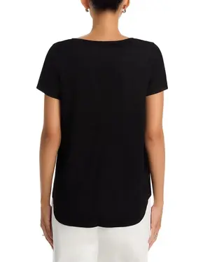 SINGLE THREAD Faux Suede Top - Black