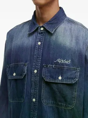 Alpha Industries Ombre-effect Denim Shirt