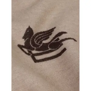 Etro Bloom Floral Jacquard Wool Throw - Khaki