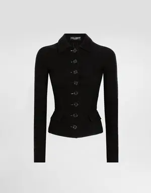 Dolce & Gabbana Single-breasted Wool Cloth Jacket