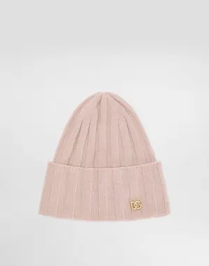 Dolce & Gabbana Ribbed Knitted Hat - Pink