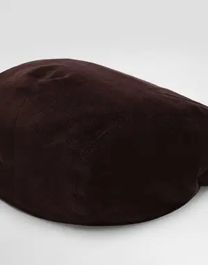 Dolce & Gabbana Velvet Flat Cap - Brown