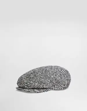 Dolce & Gabbana Dotted Wool Blend Flat Cap - Multicolor