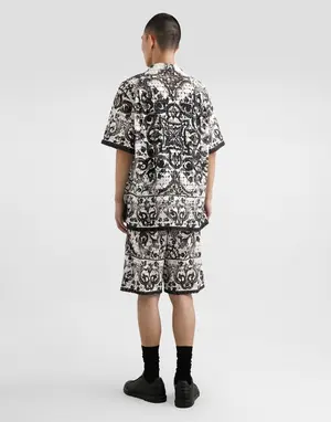 Dolce & Gabbana Majolica-print Crochet Lace Trousers - Multicolor