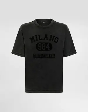 Dolce & Gabbana Cotton T-shirt With Print - Black
