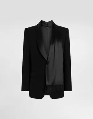 Dolce & Gabbana Single-breasted Wool Gabardine Jacket