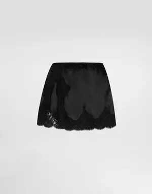 Dolce & Gabbana Short Satin Skirt