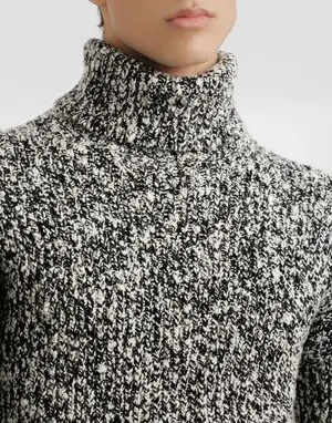 Dolce & Gabbana Wool Blend Turtleneck Pullover - Multicolor