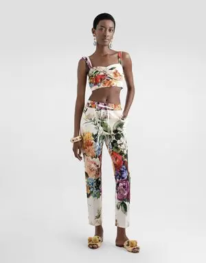 Dolce & Gabbana Floral Printed Trousers