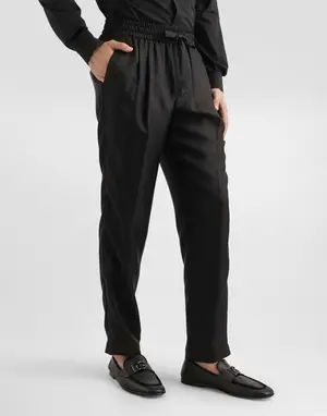 Dolce & Gabbana Silk Twill Jogging Trousers