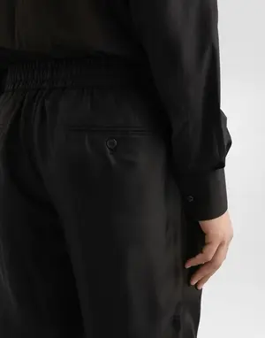 Dolce & Gabbana Silk Twill Jogging Trousers