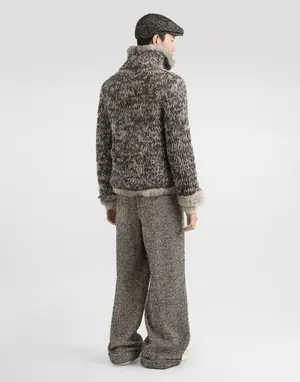 Dolce & Gabbana Wool Blend Dotted Trousers