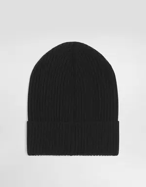Dolce & Gabbana Knitted Wool And Cashmere Hat - Black