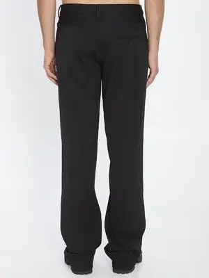 Balenciaga Tailored Stretch Wool Twill Trousers