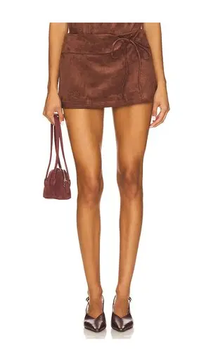 Casual Suede Shorts