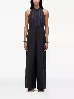 OSKLEN Sleeveless Halterneck Jumpsuit - Black