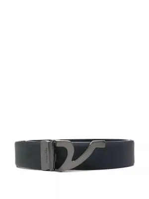 Paul & Shark Leather Belt - Blue