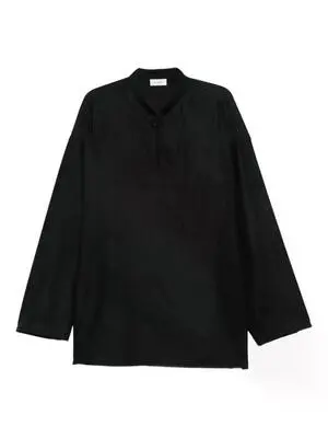 LEMAIRE Button-fastening Long-sleeve Shirt - Black
