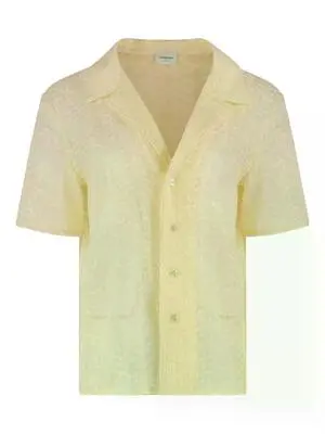 Saint Laurent Embroidered Muslin Pajama Set - Yellow