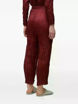 OSKLEN Wrinkled-effect Satin Trousers