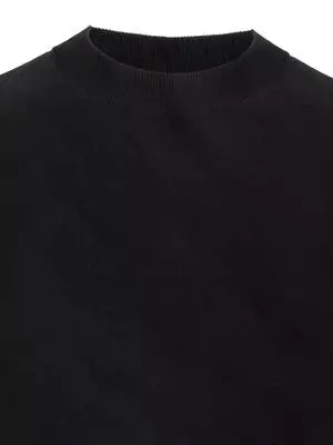 LANEUS Ribbed-knit Sweater - Black