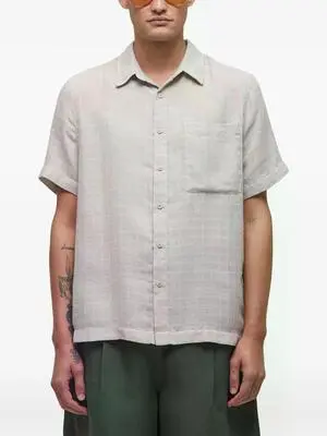 OSKLEN Grid-pattern Shirt - Neutrals