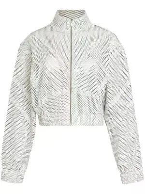 OSKLEN Micro-perforated Leather Bomber Jacket