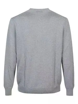 FAY Crew-neck Wool Sweater - Grey