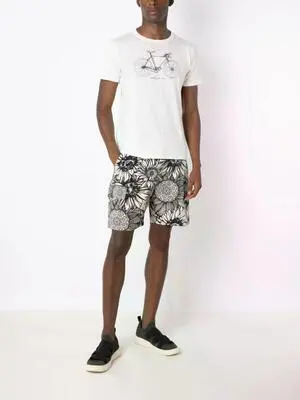 OSKLEN Sunflower Print Cargo Shorts