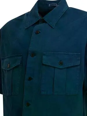 Auralee Double-pocket Cotton Shirt - Blue