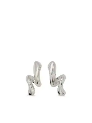 MARIA BLACK Coil Curl Stud Earrings - Silver