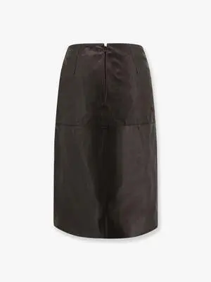 Soeur Gwen Leather Midi Skirt