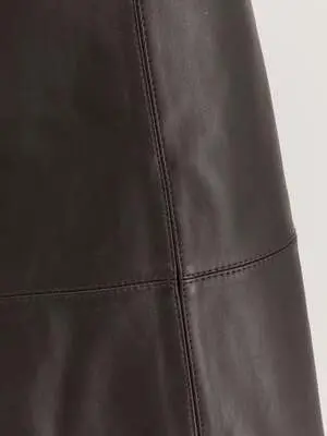 Soeur Gwen Leather Midi Skirt