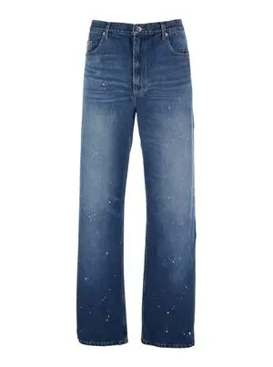 A.p.c. A.P.C. Five-Pocket Jeans With Paint Effect - Blue