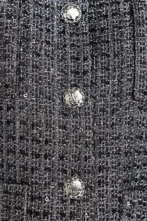Maje Sequin-embellished Metallic Tweed Jacket