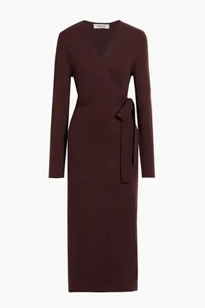 Wool and Cashmere Blend Wrap Dresses