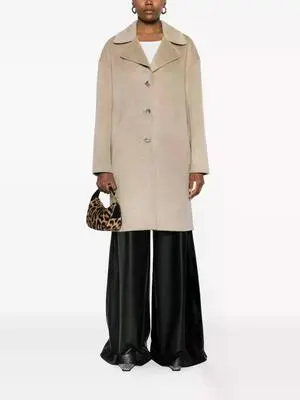 ANINE BING Button-front Coat - Neutrals