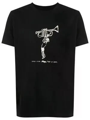 OSKLEN Sketch-style Print T-shirt - Black