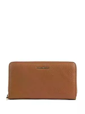 COCCINELLE Zip-around Leather Wallet - Brown