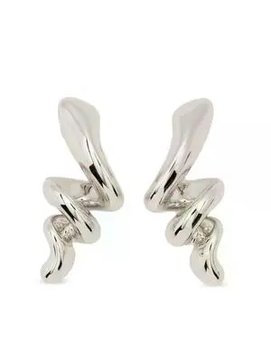 MARIA BLACK Small Coil Earrings - Silver