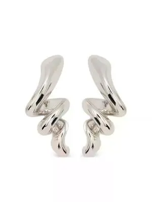 MARIA BLACK Small Coil Earrings - Silver