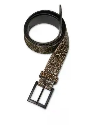 OSKLEN Calf Hair Belt - Black