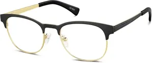 Zenni Vintage Browline Eyeglasses - Black