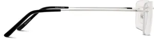 Zenni Rimless Rectangle Eyeglasses - Silver