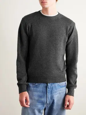 Auralee Cashmere Crewneck Sweater - Gray