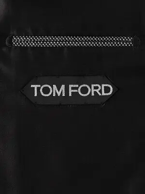 TOM FORD Double-breasted Birdseye Wool Suit Jacket